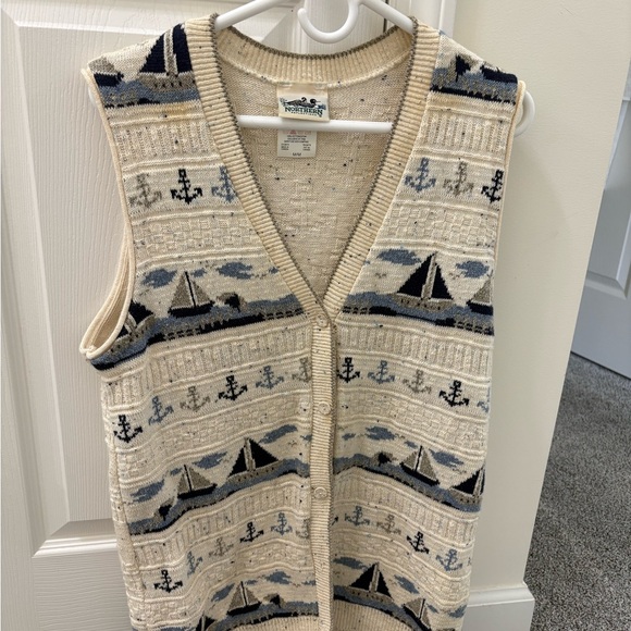 Northern Reflections | Sweaters | Vintage Nautical Themed Knit Vest ...